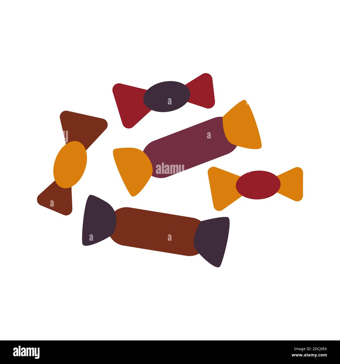 Sweets in wrappers Stock Vector Images - Alamy