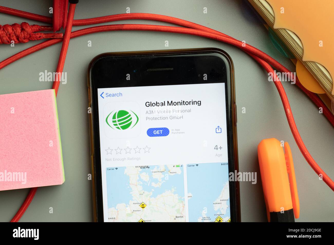 New York, United States - 7 November 2020: Global Monitoring app store ...