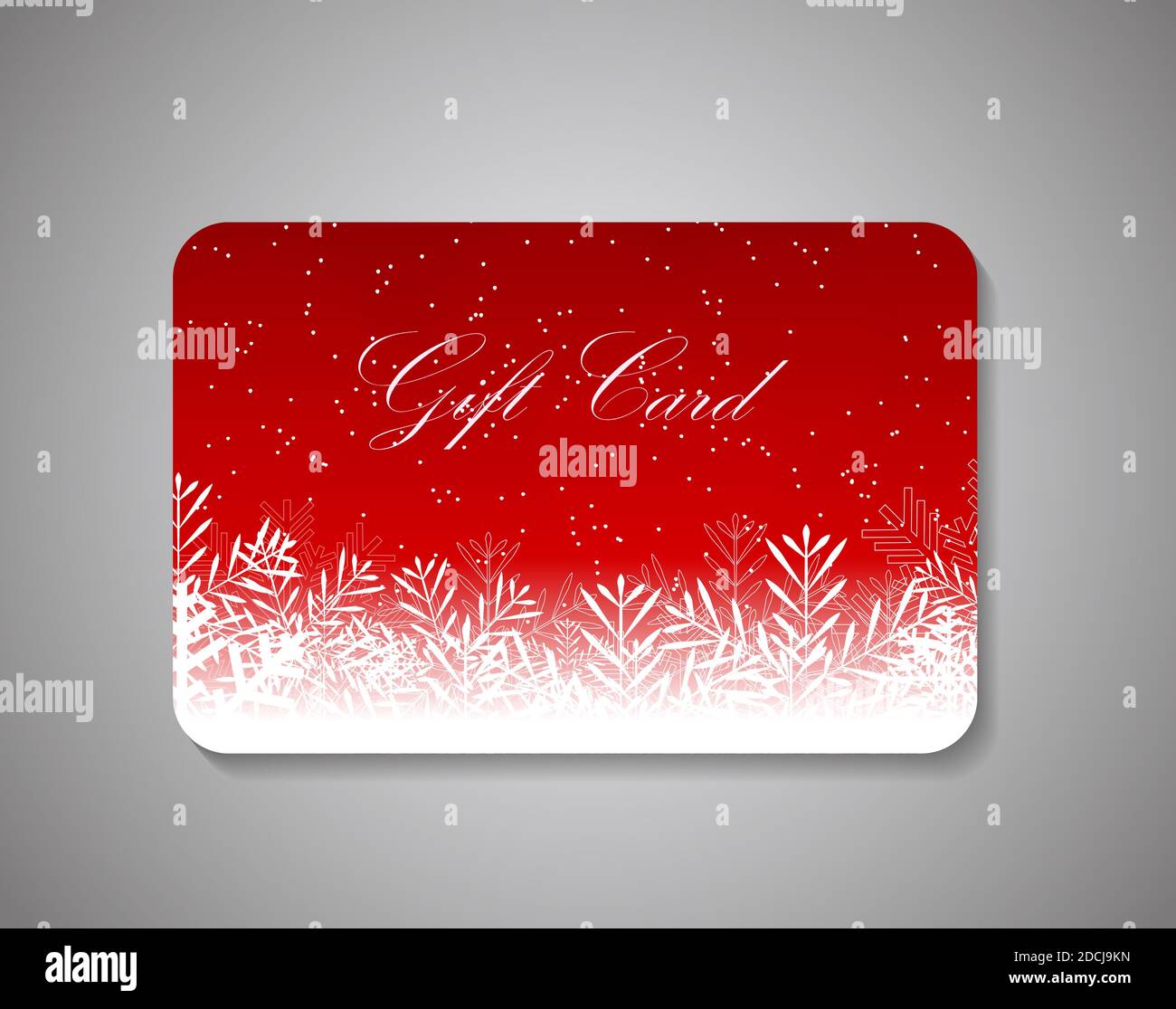 Beautiful Gift Card On Gray Background. Illustration Stock Photo - Alamy