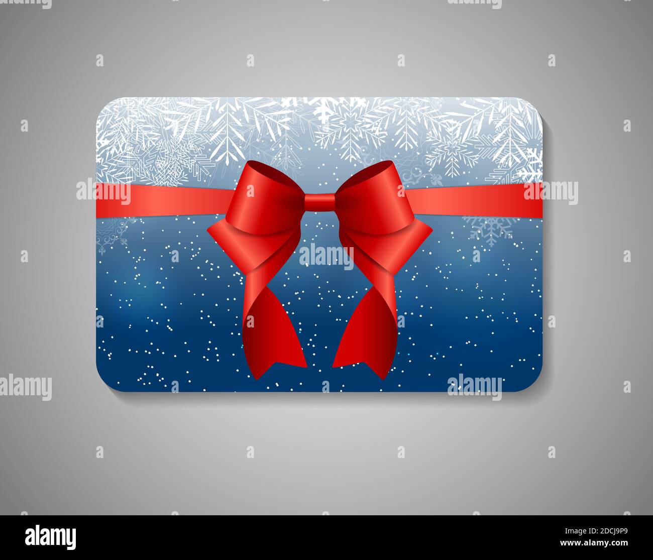 Beautiful Gift Card On Gray Background. Illustration Stock Photo - Alamy