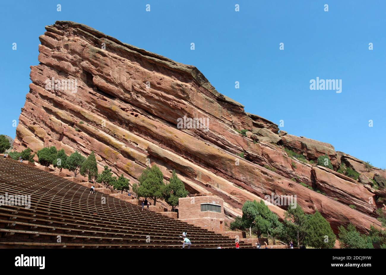 Creation Rock and stadium seating at Red Rocks Amphitheatre, an ...