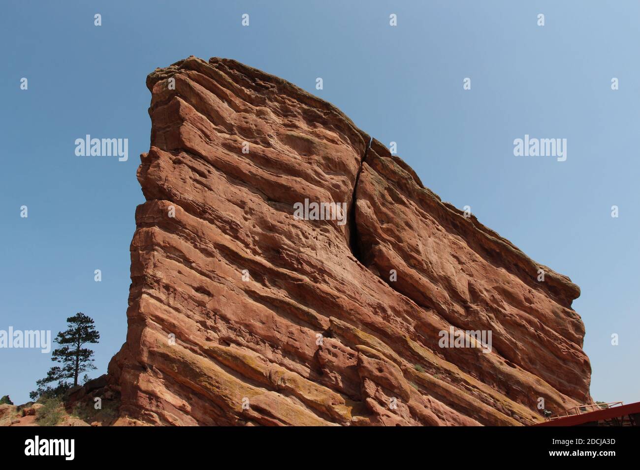 Creation Rock, a huge sandstone monolith, at Red Rocks Amphitheatre in ...