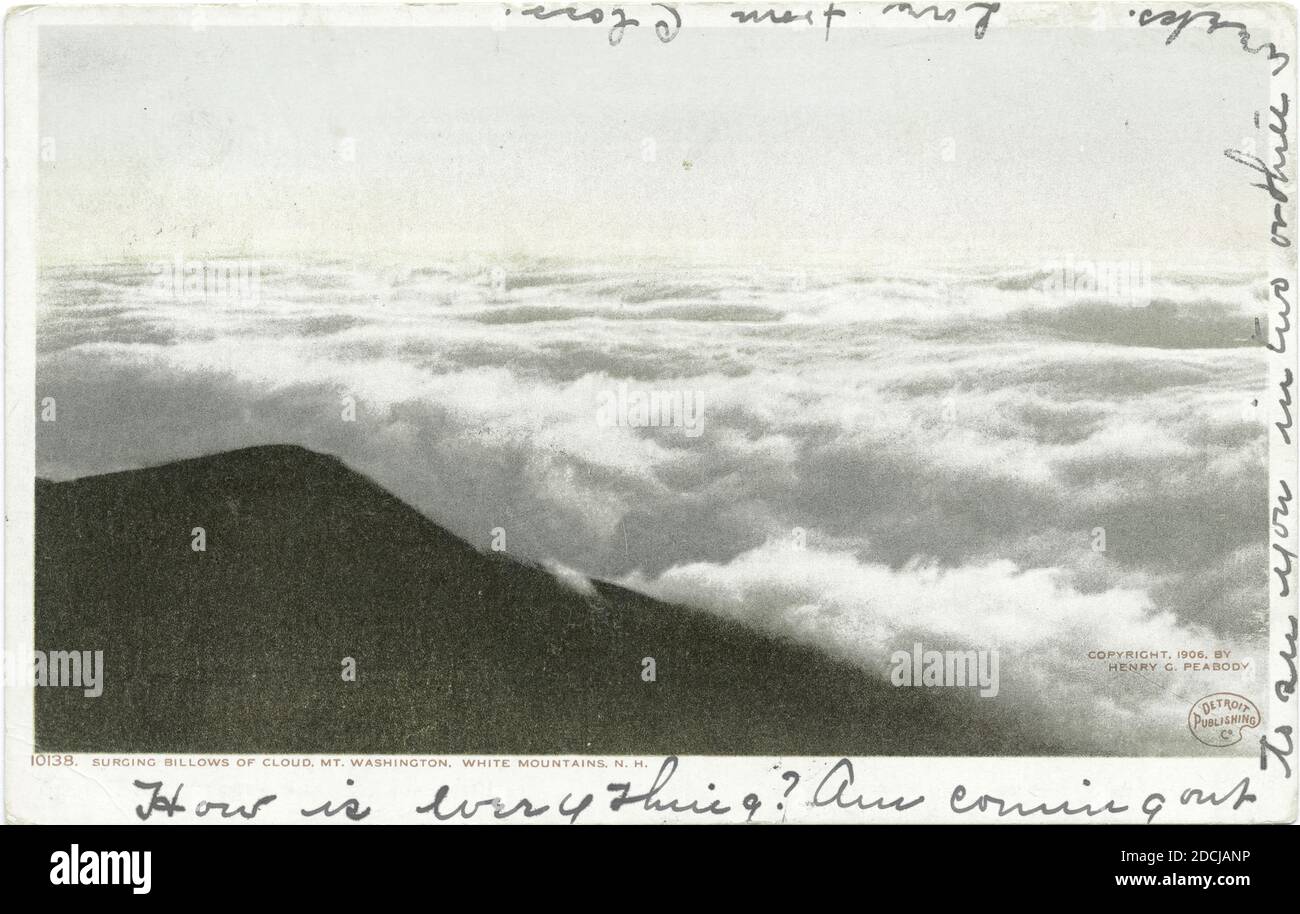 Surging Billows of Clouds, Mt. Washington, N. H., still image ...