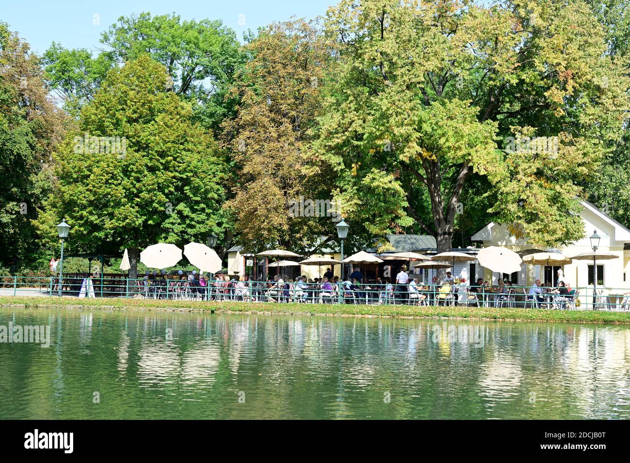 Baden near Vienna, Lower Austria, Austria. Kurpark and Rosarium Baden ...