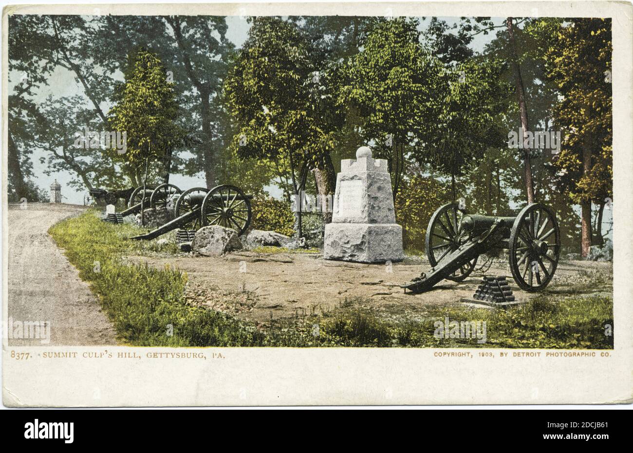 Summit of Culp's Hill, Gettysburg, Pa., still image, Postcards, 1898 ...
