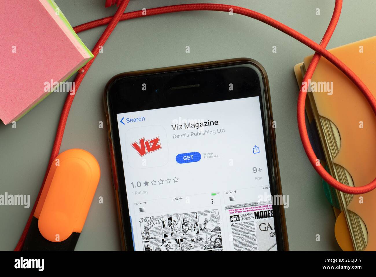 New York, United States - 7 November 2020: Viz Magazine app store logo ...