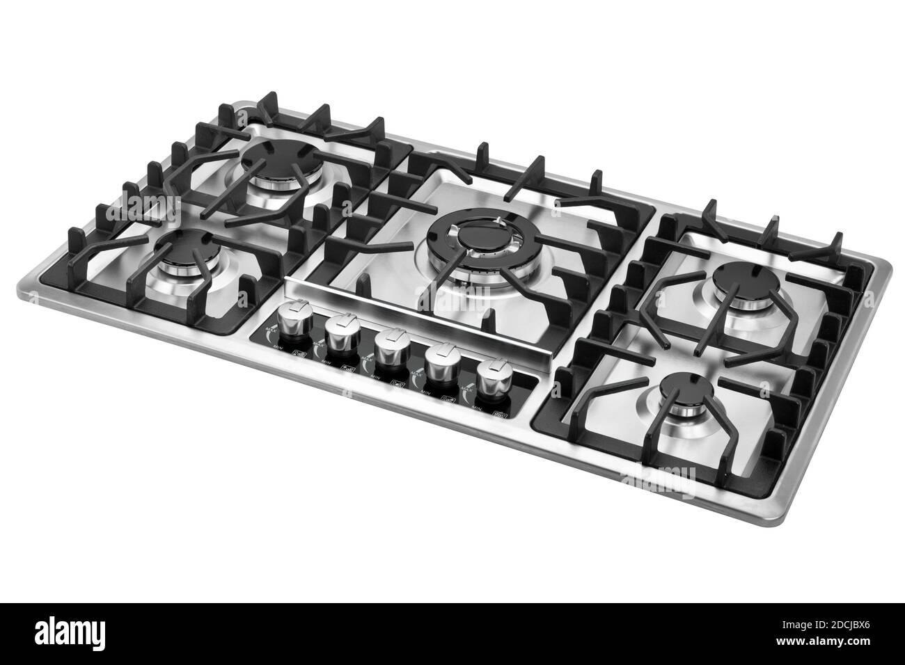 Steel stove isolated on white background Stock Photo - Alamy