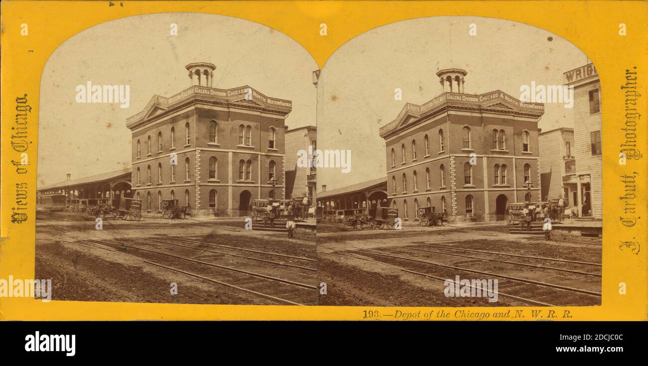Depot of the Chicago and N.W.R.R. [North Western Railroad depot], still ...