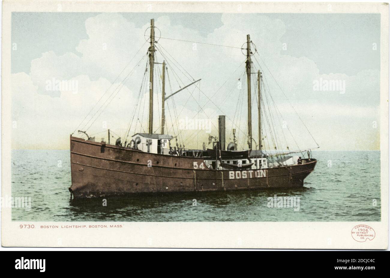 Boston Lightship, Boston, Mass., still image, Postcards, 1898 - 1931 ...