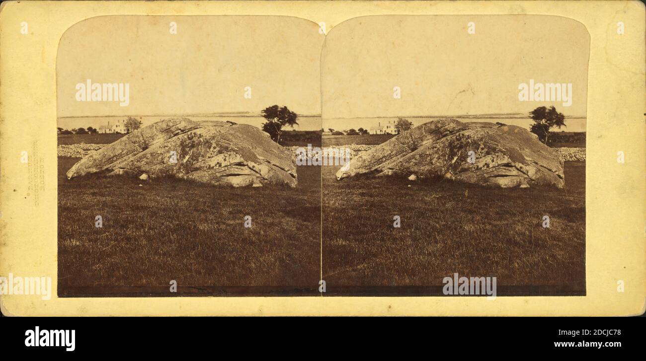 View of a rock., still image, Stereographs, 1850 - 1930 Stock Photo - Alamy