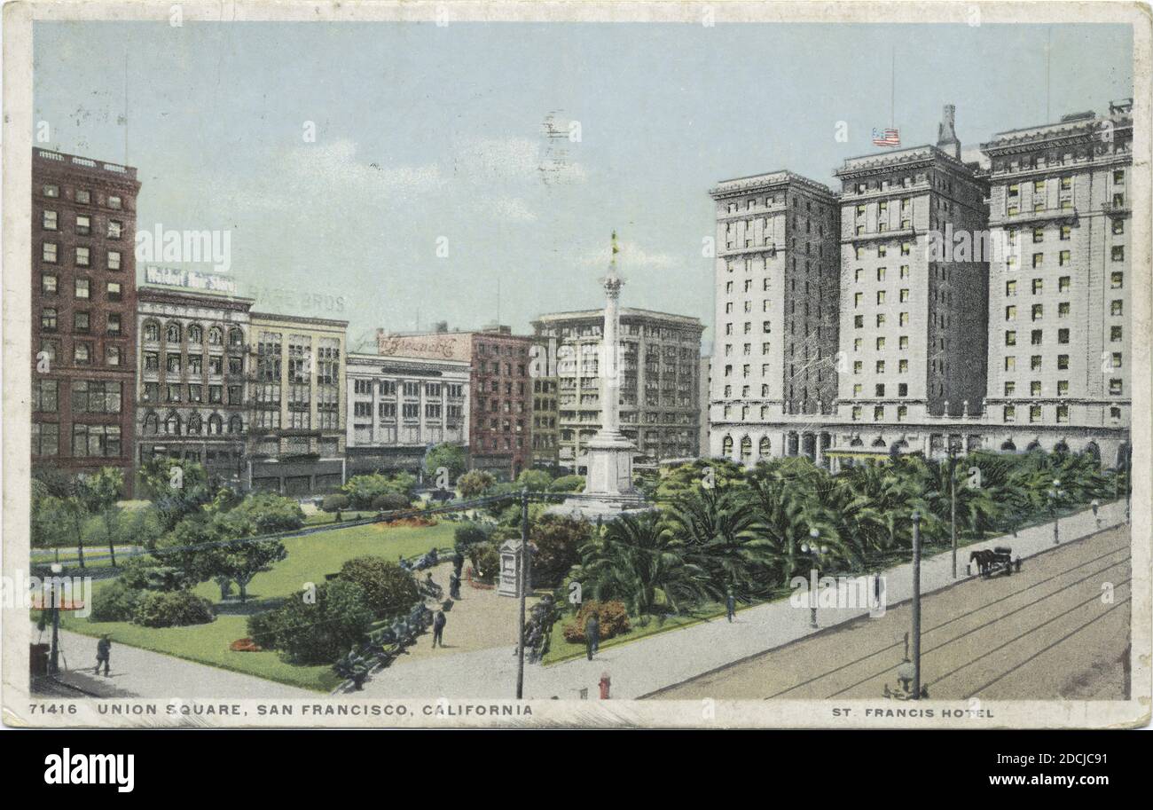 Union Square, San Francisco, Calif., still image, Postcards, 1898 ...