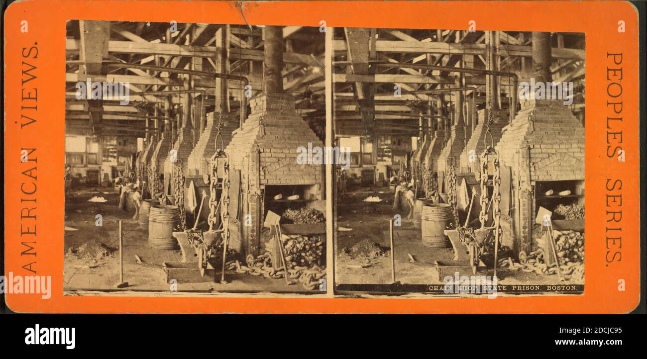 Chain shop, state prison, Boston., still image, Stereographs, 1850 ...