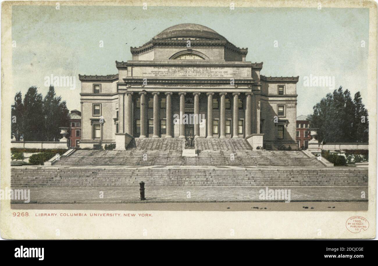 Library. Columbia University, New York, N. Y., still image, Postcards ...