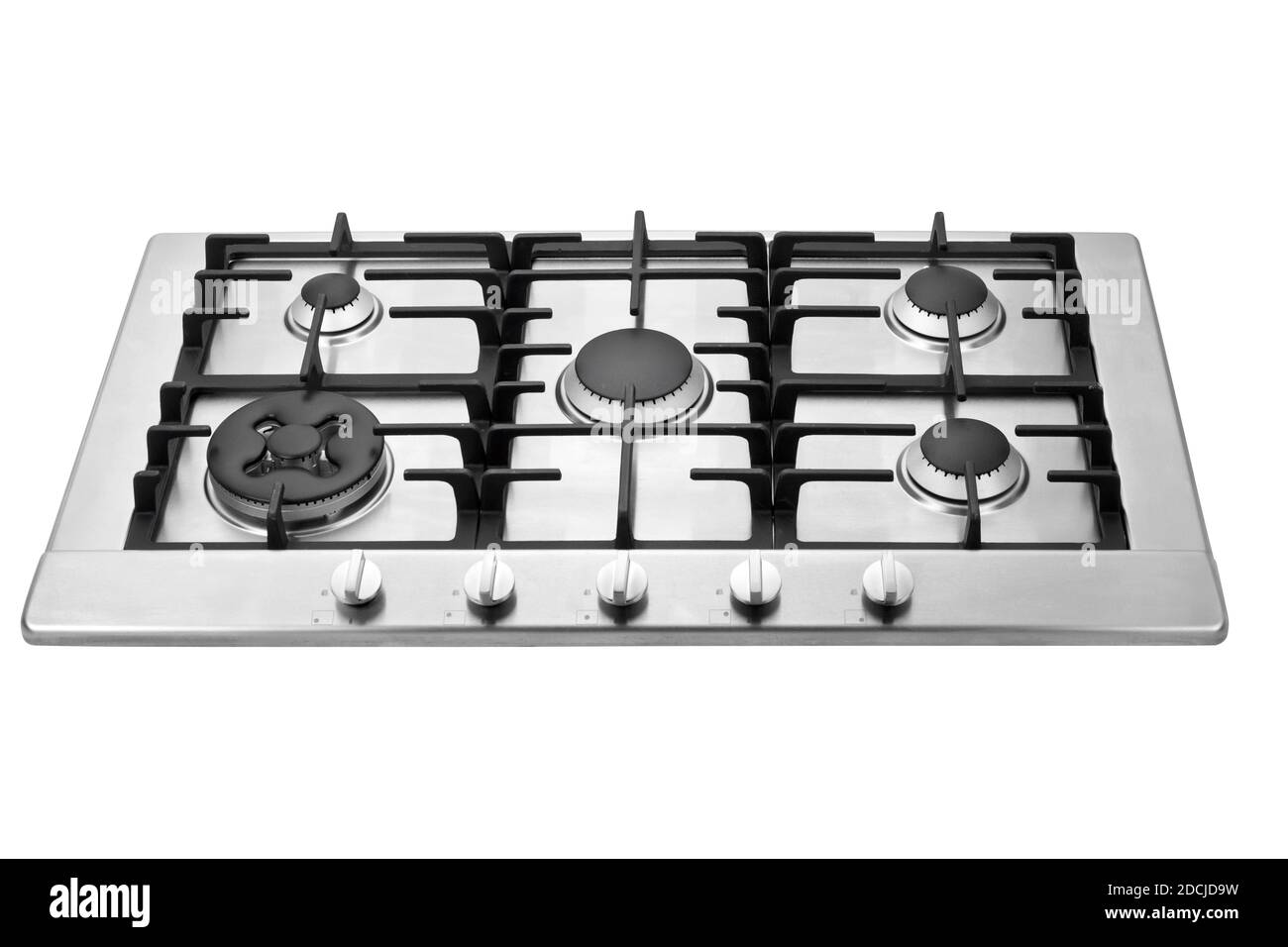 Steel stove isolated on white background Stock Photo - Alamy