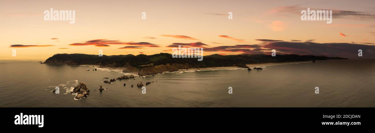 Aerial view oregon coast hi-res stock photography and images - Alamy