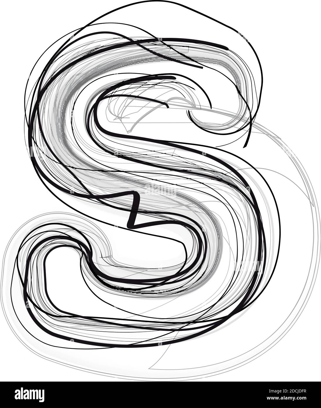S letter doodle Stock Vector Images - Alamy