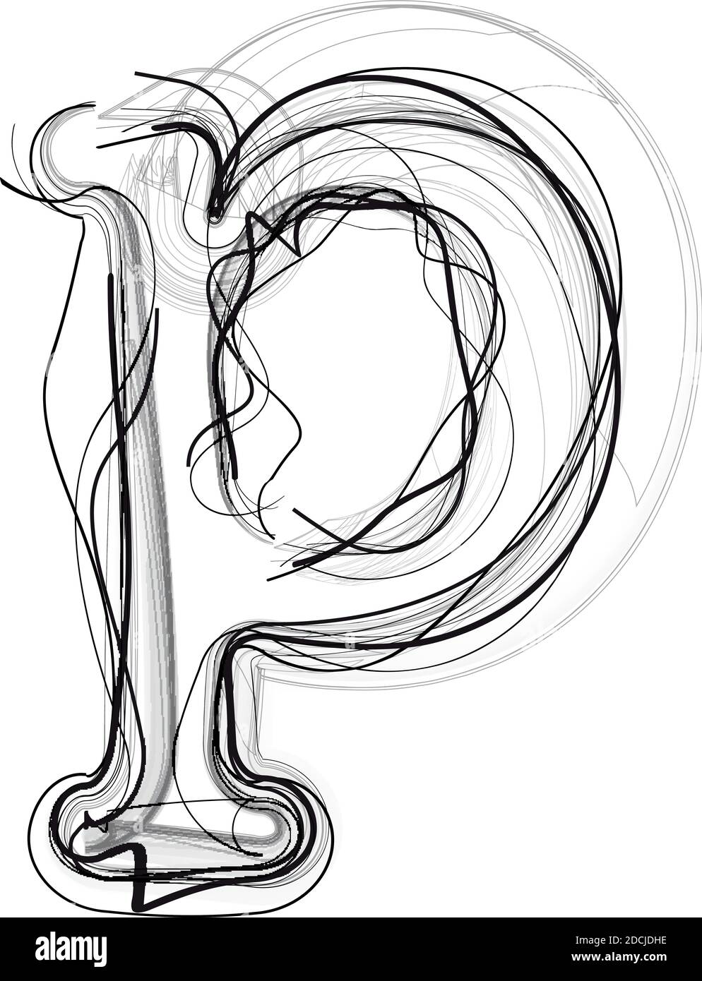 Doodle Letter P