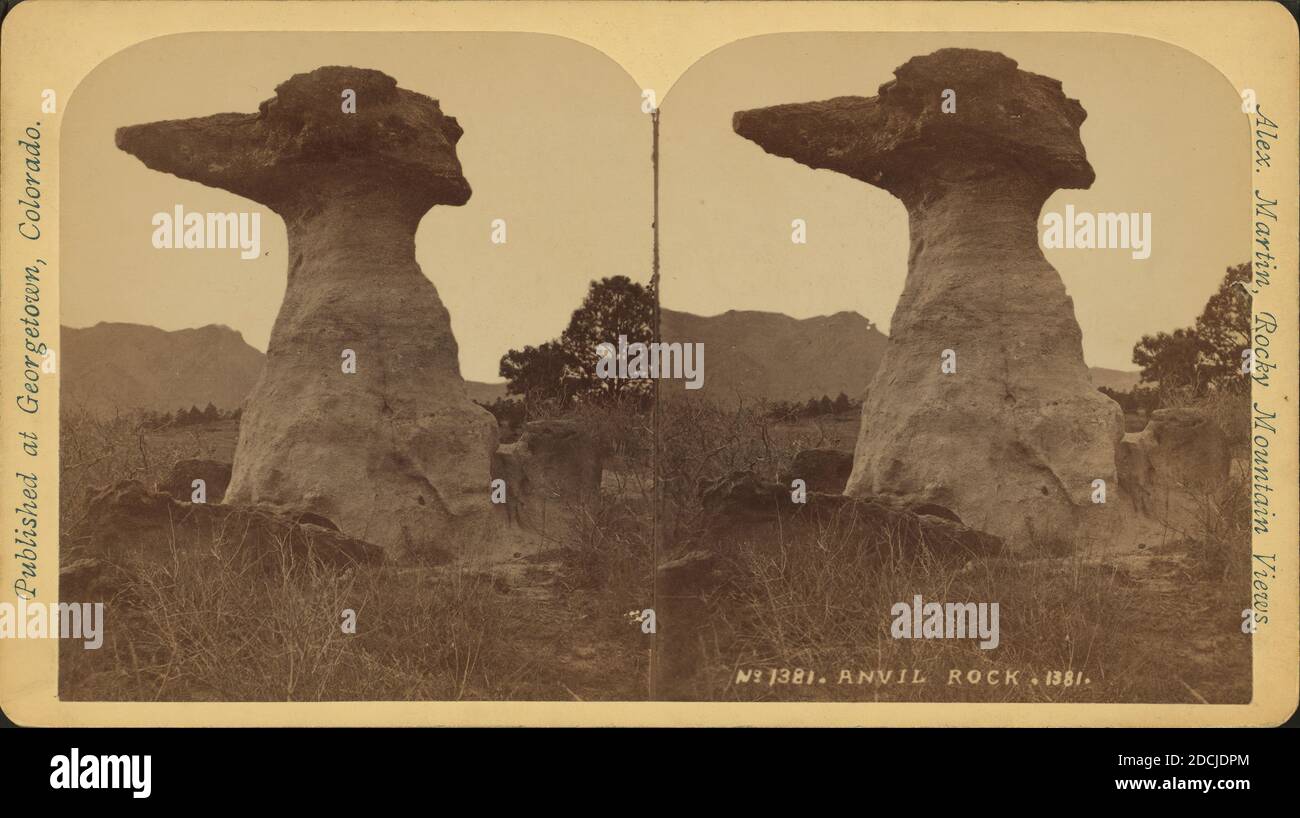 Anvil rock., still image, Stereographs, 1850 - 1930, Martin, Alex ...