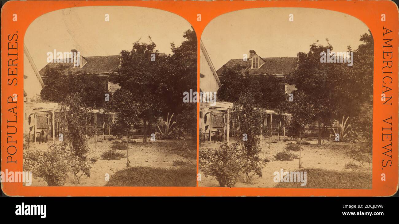 Residence of Mr. Hart, Palatka., still image, Stereographs, 1880 Stock ...