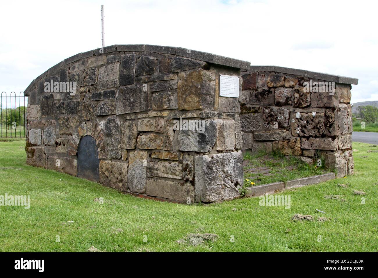 Muirkirk Village, East Ayrshire, Scotland, UK . Layby with tourist ...