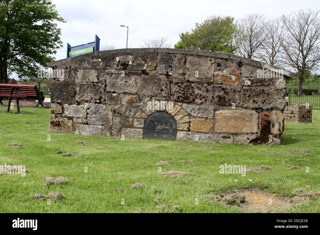 Muirkirk Village, East Ayrshire, Scotland, UK . Layby with tourist ...