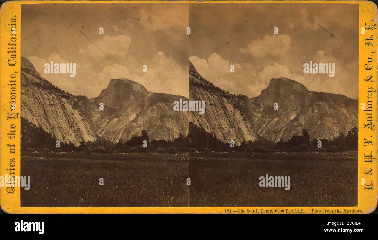 The South Dome, 6000 feet high. View from the Meadows., still image ...