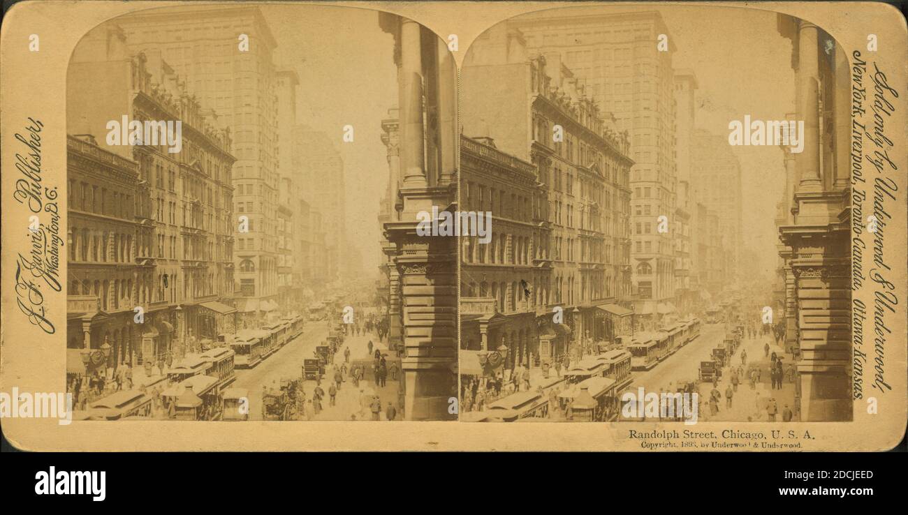 Randolph Street, Chicago, U.S.A., still image, Stereographs, 1850 ...