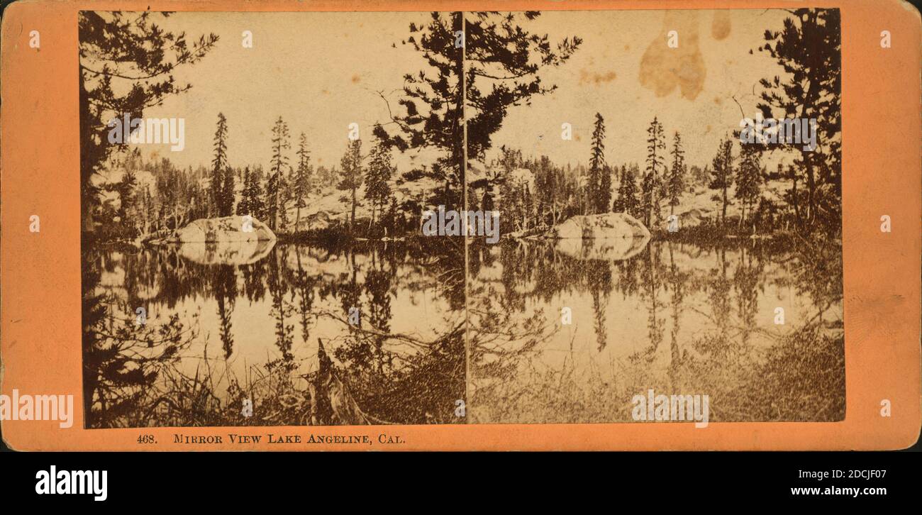 Mirror view, Lake Angeline, Cal. [no. 468]., still image, Stereographs ...