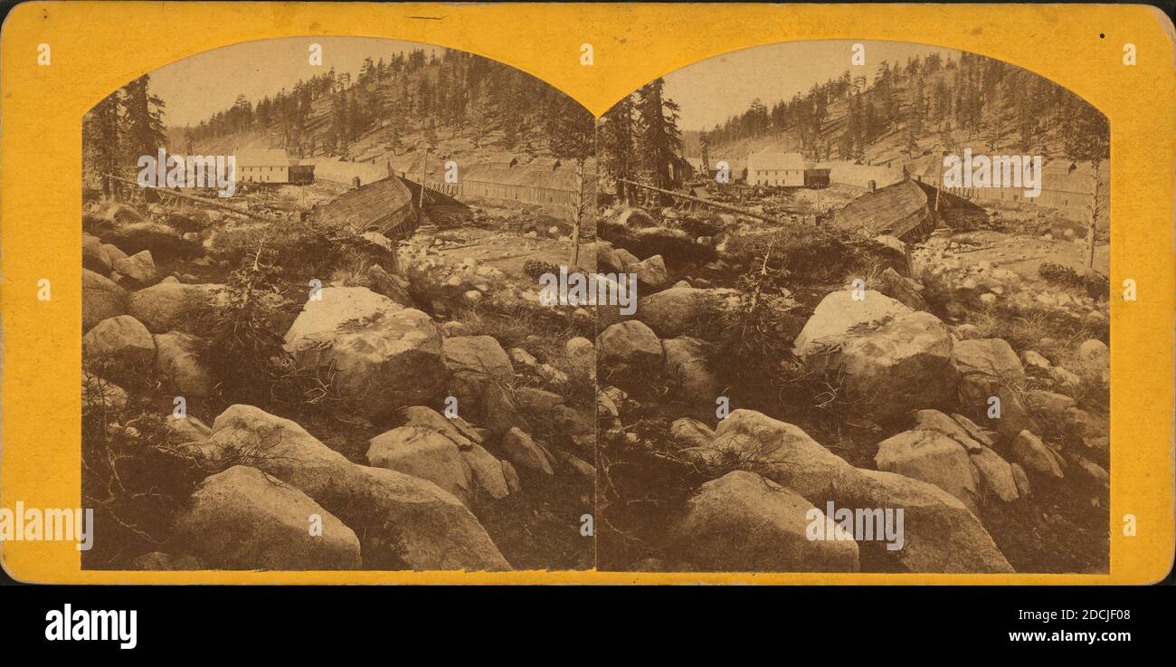 Summit, C.P.R.R., Sierras., still image, Stereographs, 1870 Stock Photo ...