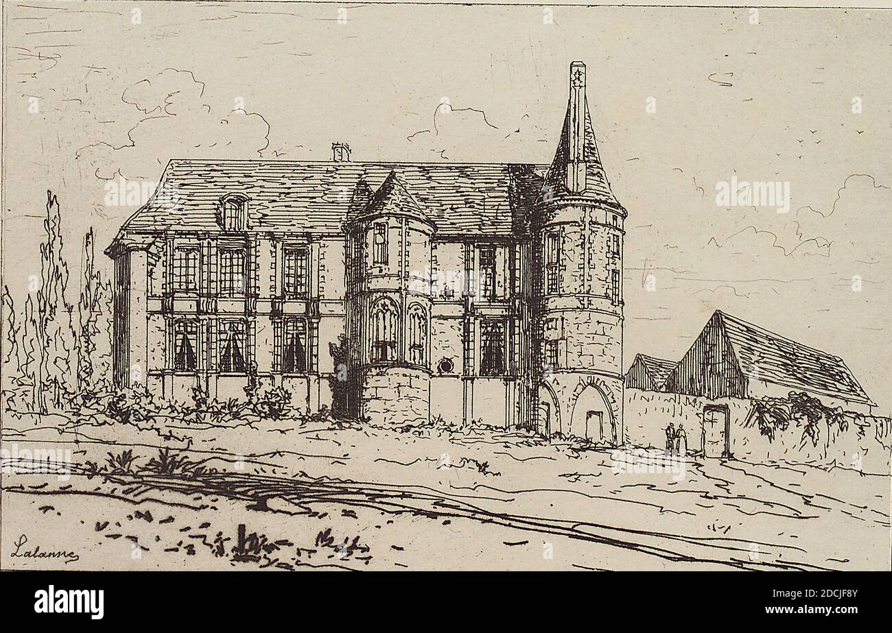 Two round turrets hi-res stock photography and images - Alamy