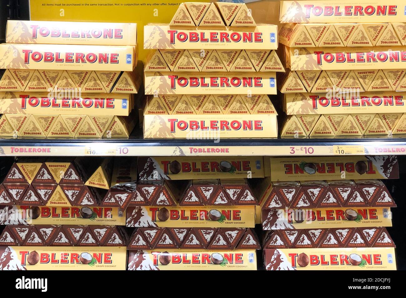 Toblerone bars hi-res stock photography and images - Alamy