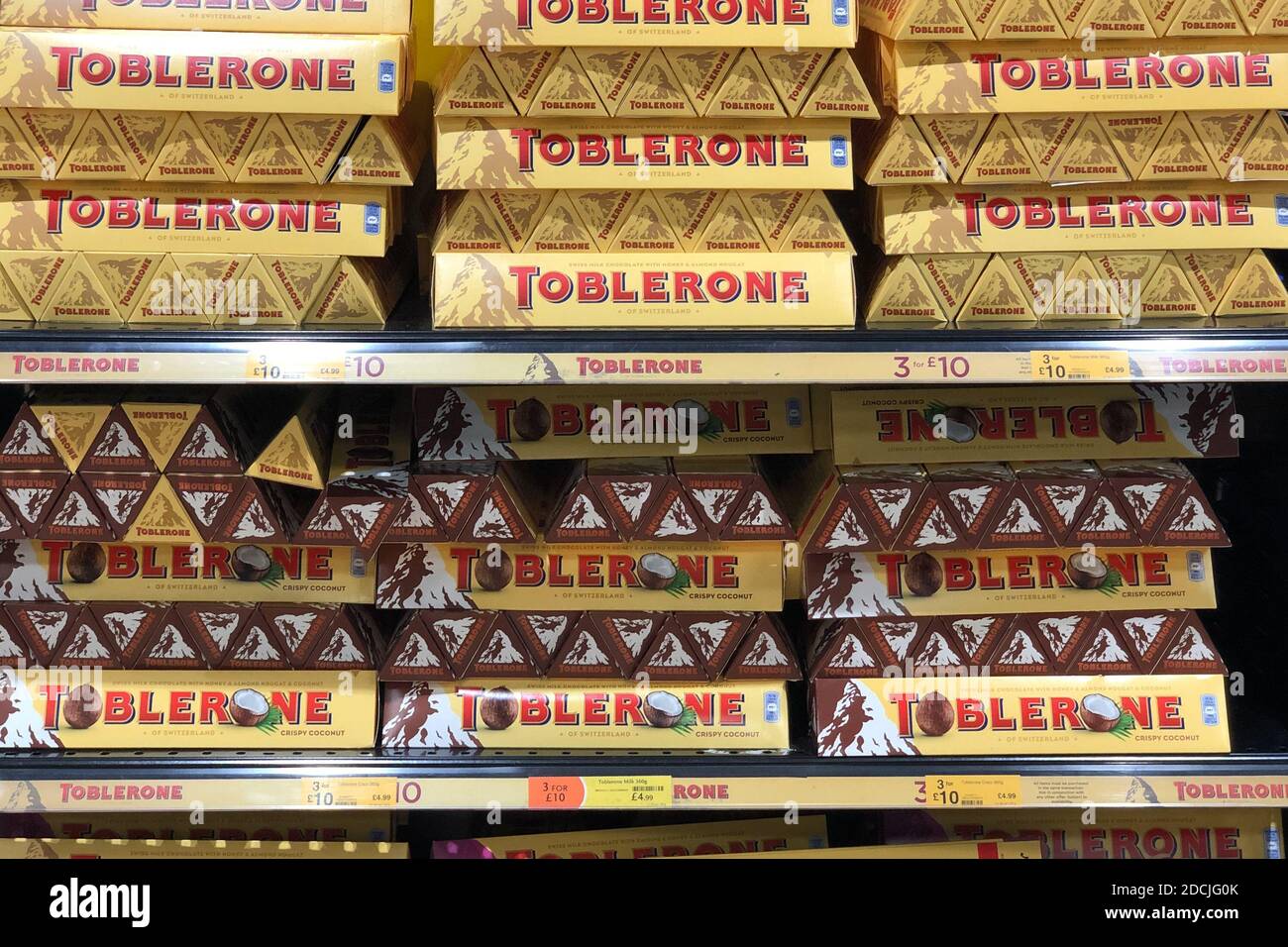Toblerone bars hi-res stock photography and images - Alamy