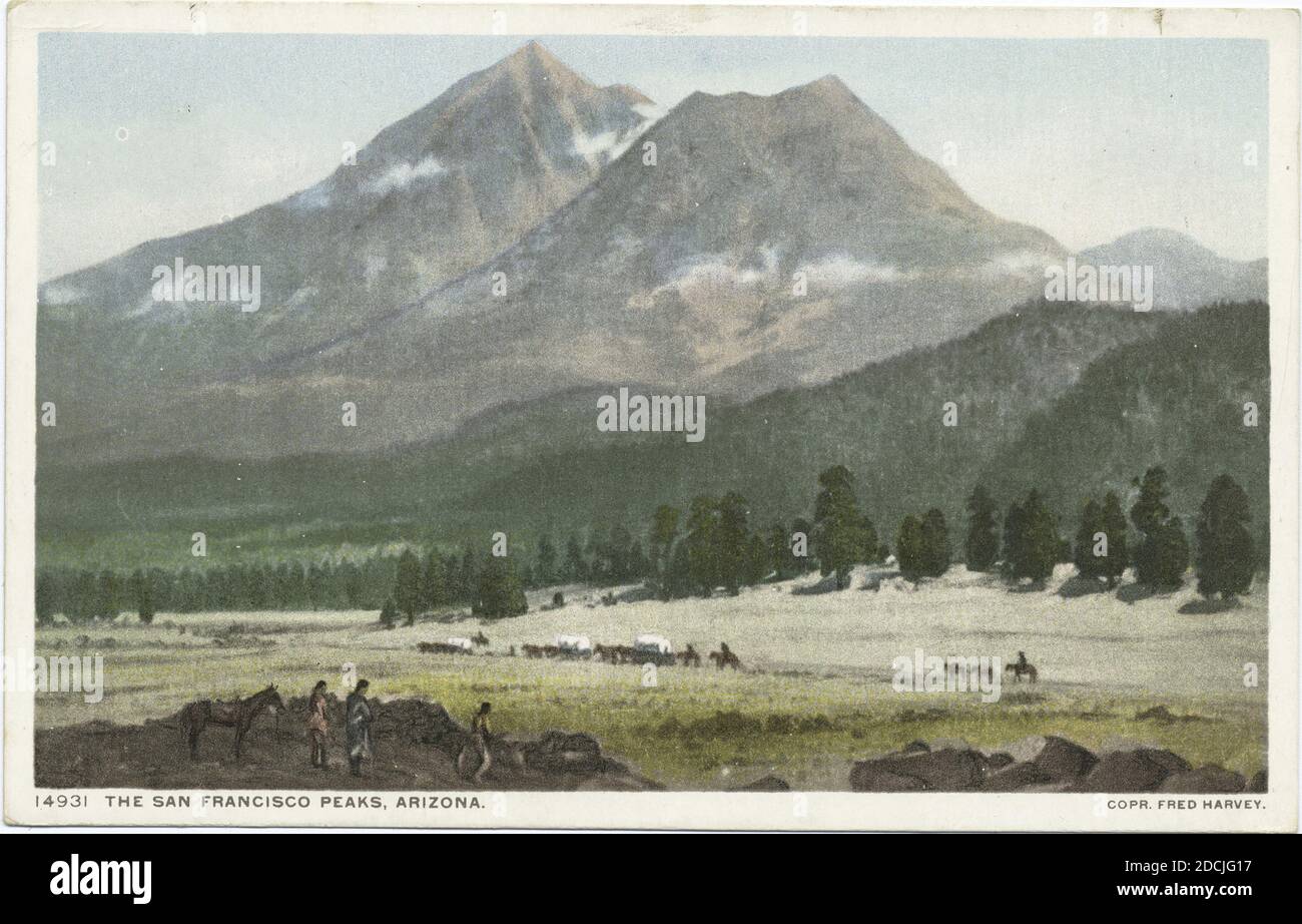 San Francisco Peaks, Flagstaff, Ariz., still image, Postcards, 1898 ...