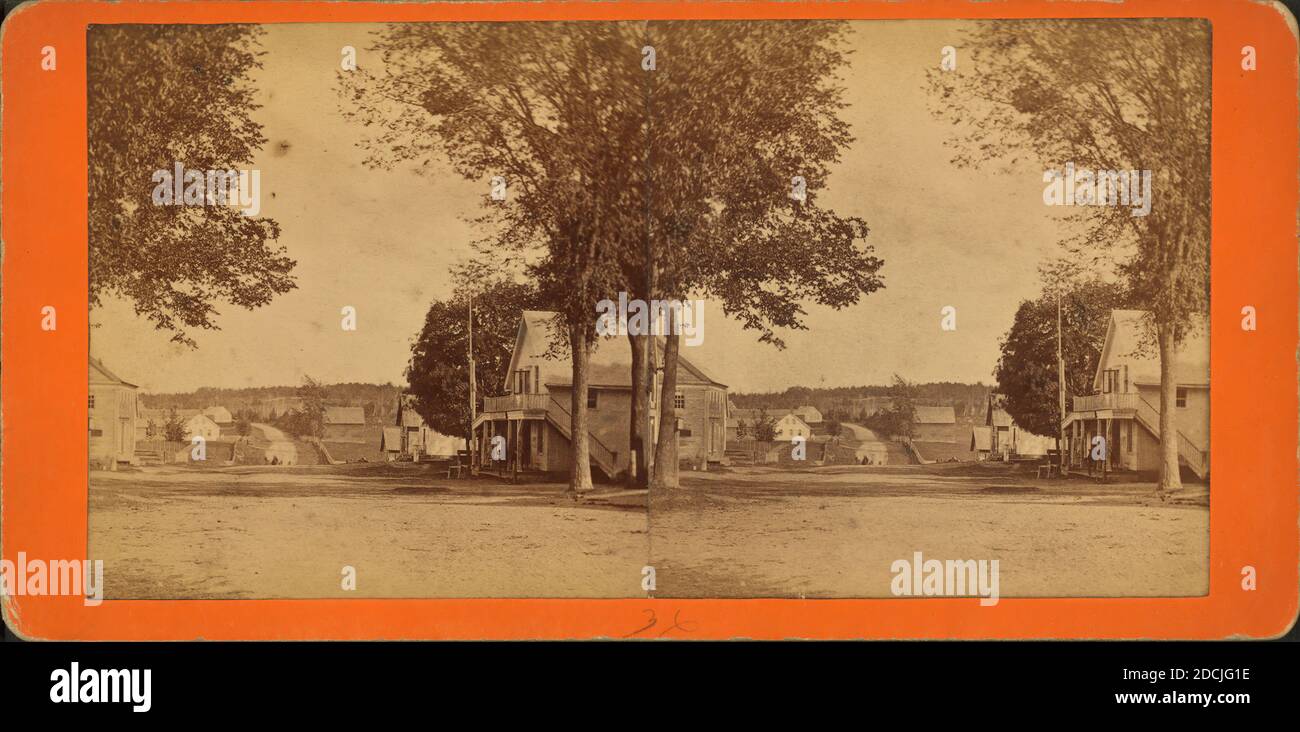 View of Lee, Maine., still image, Stereographs, 1850 - 1930 Stock Photo ...