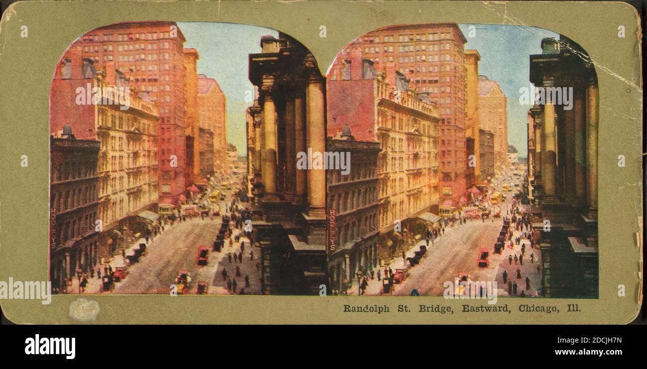 Randolph Street Bridge, eastward, Chicago, Ill., still image ...