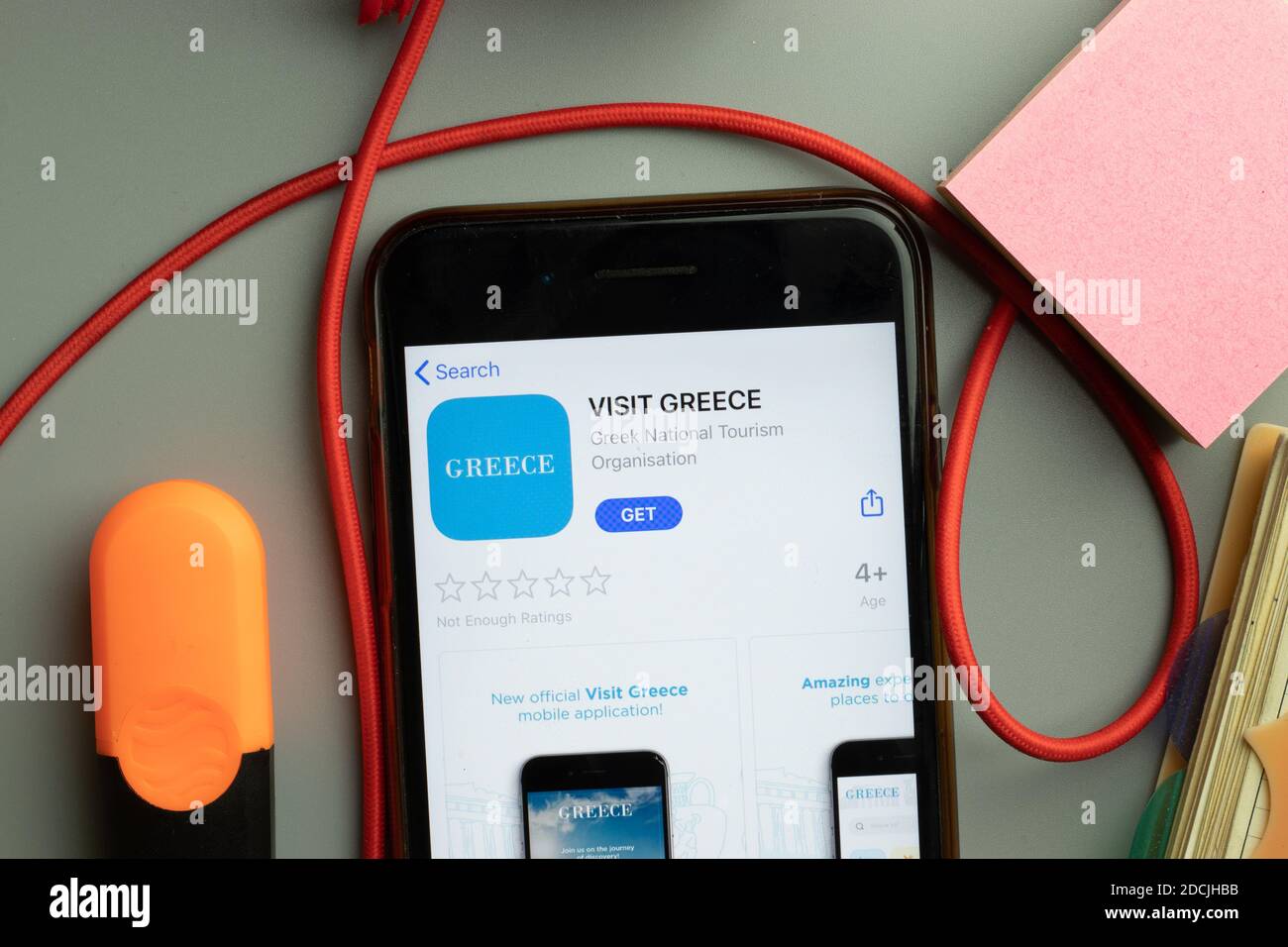 Visit greece app hi-res stock photography and images - Alamy