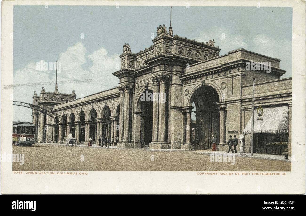Union Station, Columbus, Ohio, still image, Postcards, 1898 - 1931 ...