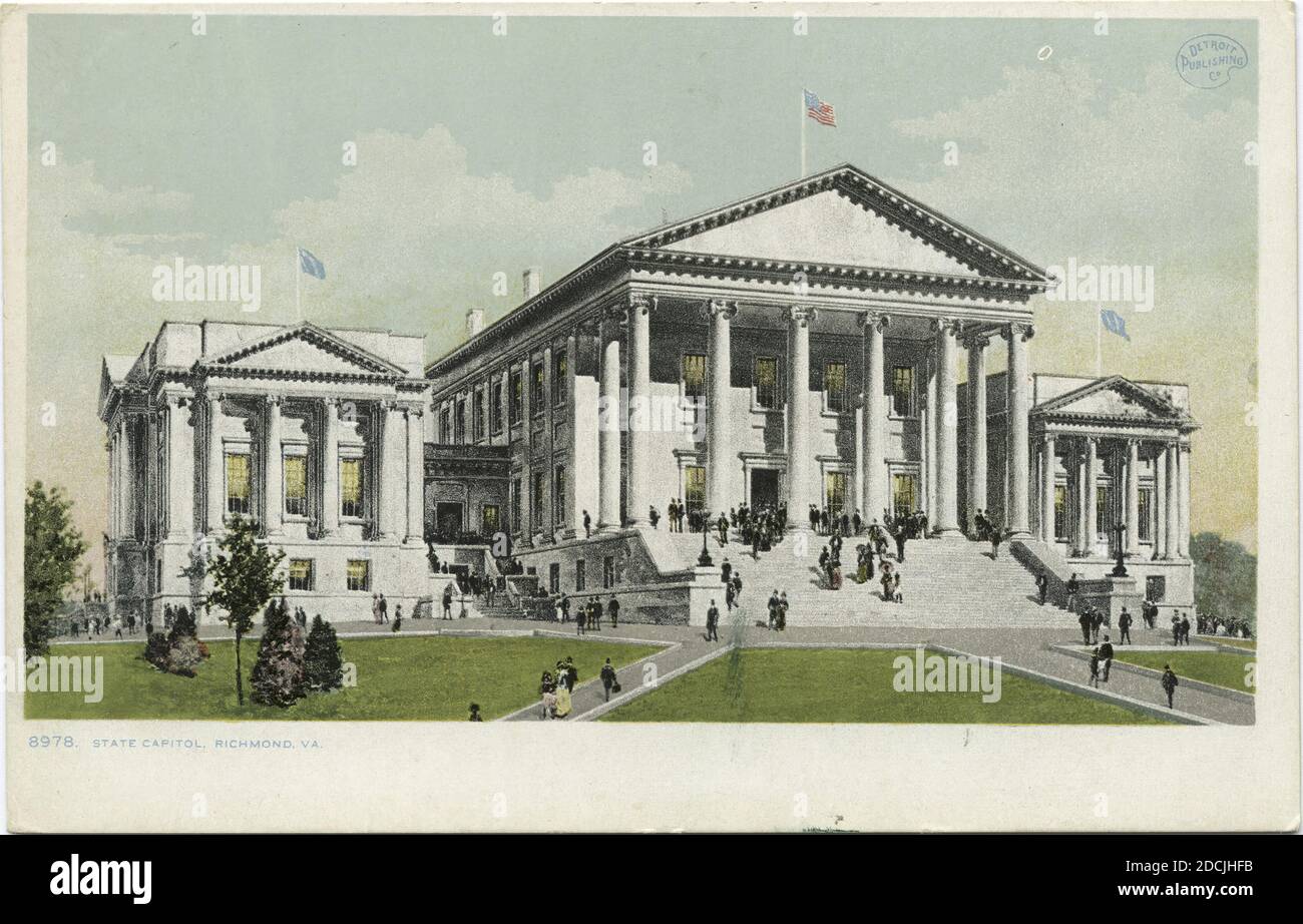 State Capitol, Richmond, Va., still image, Postcards, 1898 - 1931 Stock ...