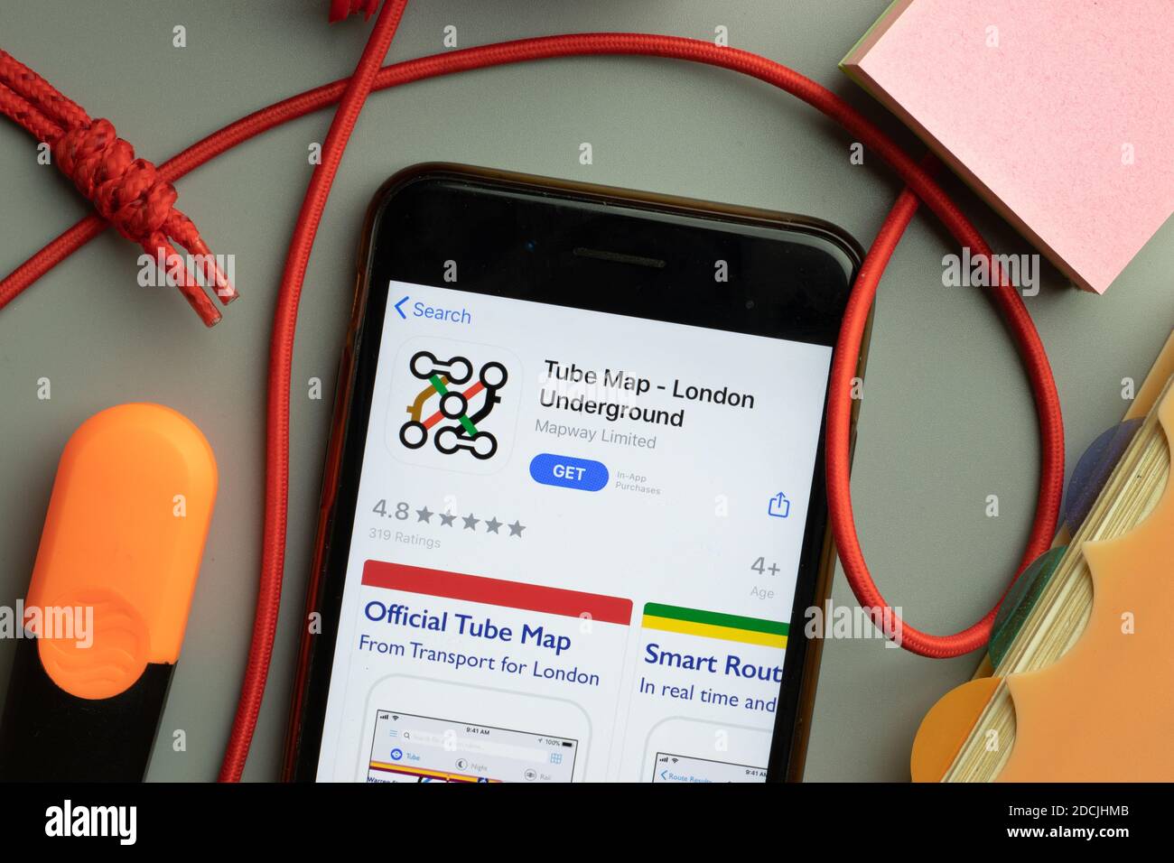 New York, United States - 7 November 2020: Tube Map London Underground ...