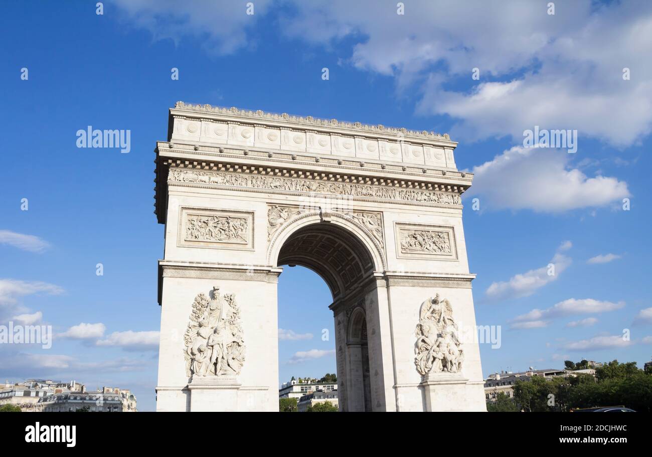 Arc de triomphe - Paris - France Stock Photo - Alamy