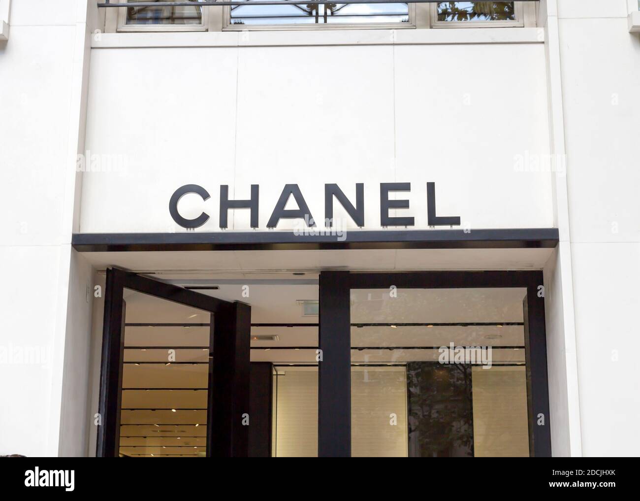 PARIS, FRANCE : Chanel shop in place Vendome in Paris. Chanel is a ...