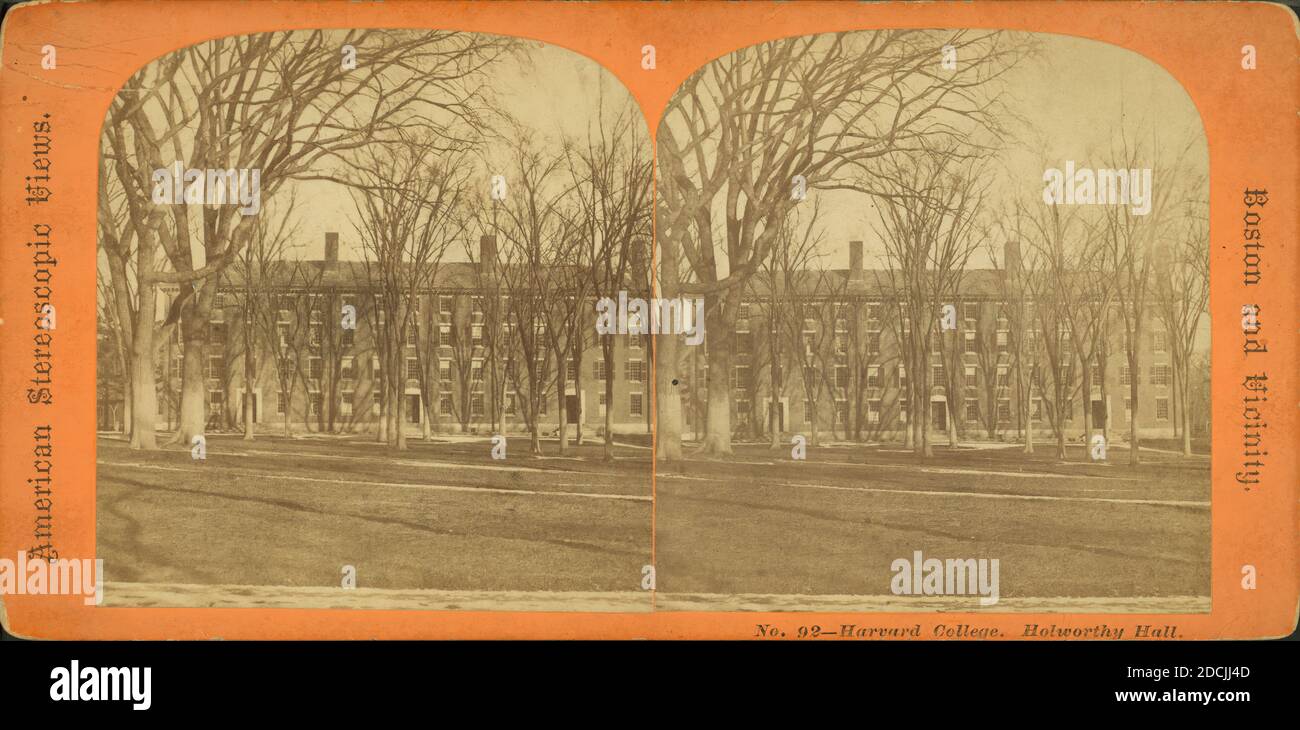 Holworthy Hall, Harvard College., still image, Stereographs, 1850 ...
