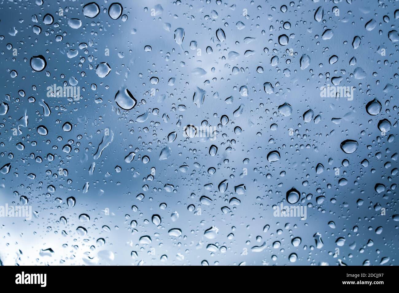 Wet glass background. Water drops Stock Photo - Alamy
