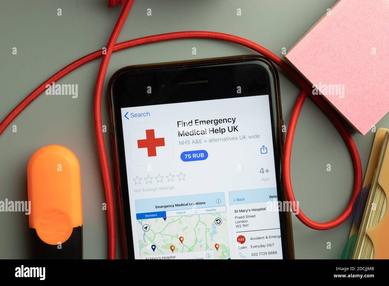 New York, United States - 7 November 2020: Find Emergency Medical Help ...