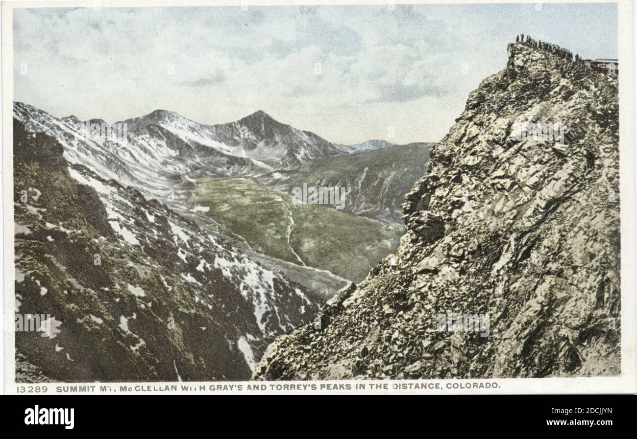 Summit, Gray's and Torrey's Peaks, Mt. McClellan, Colorado, still image ...