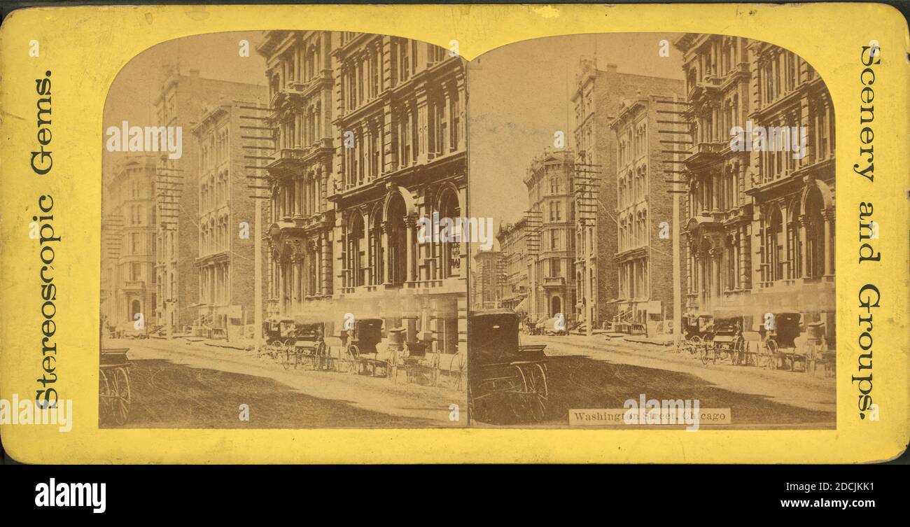 Washington Street, Chicago., still image, Stereographs, 1850 - 1930 ...