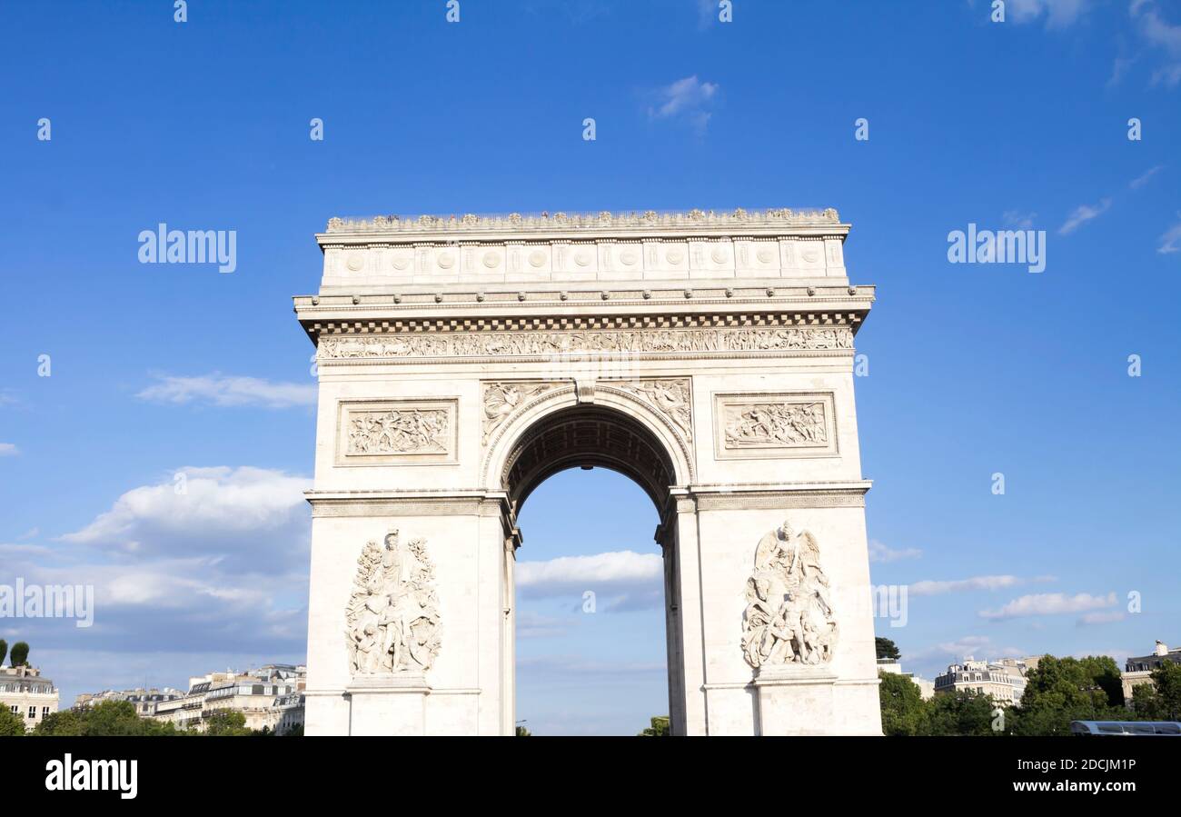 Arc de triomphe - Paris - France Stock Photo - Alamy