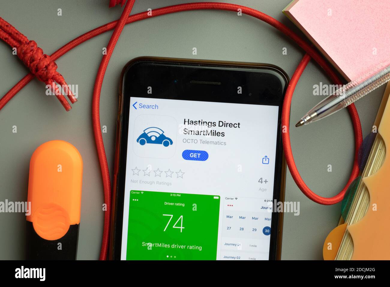 New York, United States - 7 November 2020: Hastings Direct SmartMiles ...