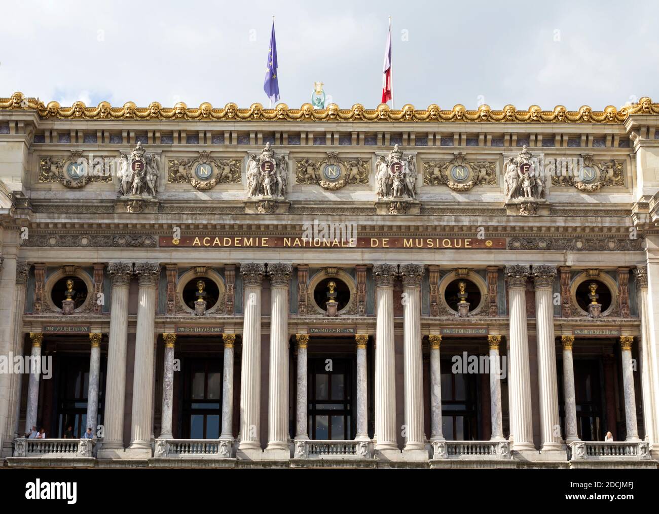 Front view of the Opera National de Paris. Grand Opera (Opera Garnier ...