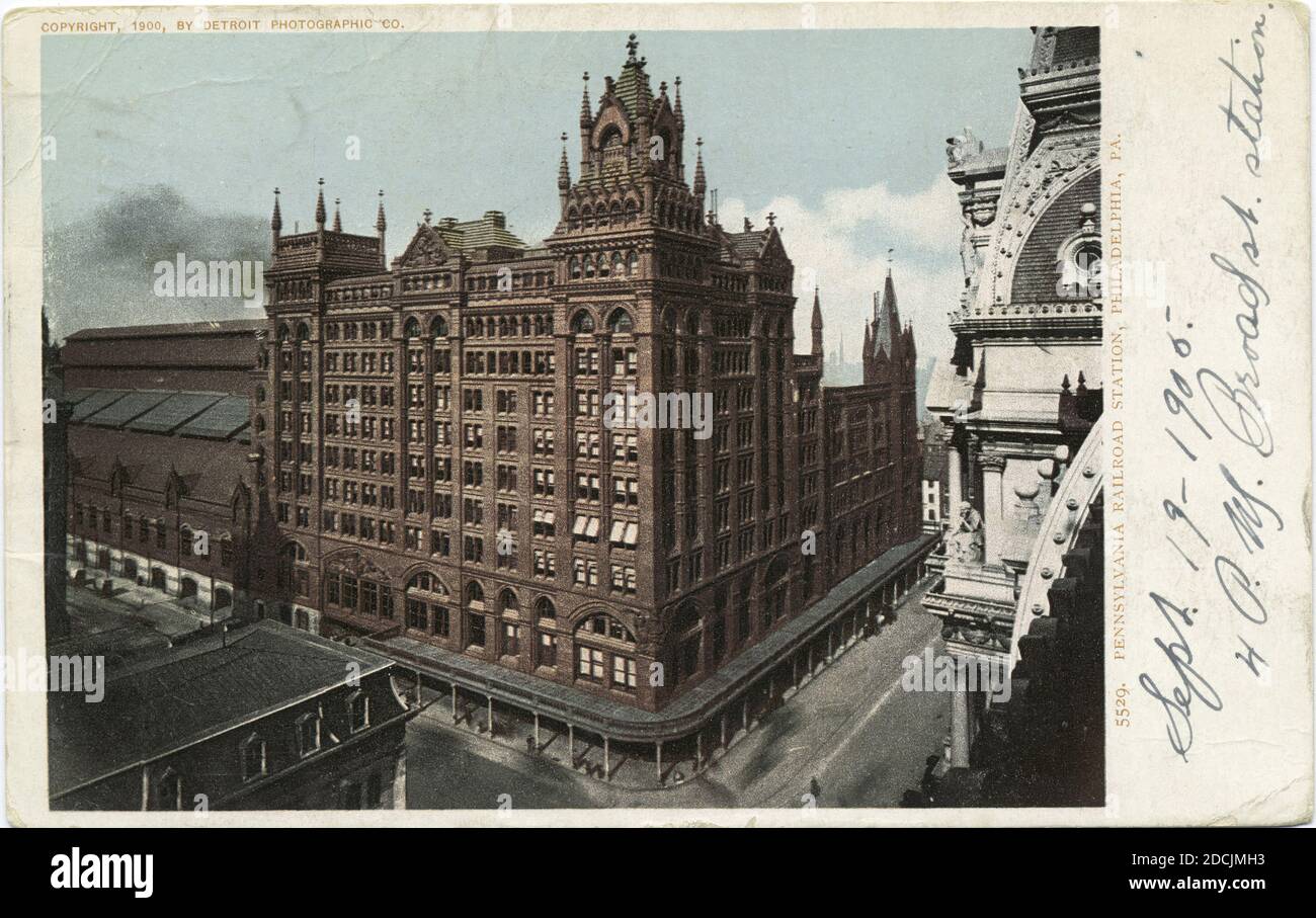 Pennsylvania Rail Road Station, Philadelphia, Pa., still image ...